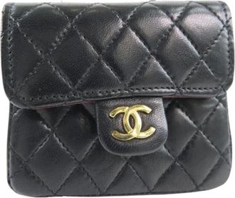 Chanel Pre-owned Cuir sacs-chanel - Femme - Pre-owned - Noir - Taille: ONE Size