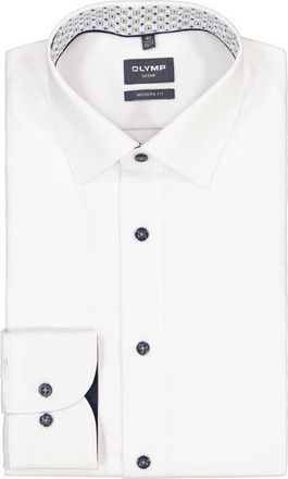 Olymp Herren Hemd wei&szlig; Baumwolle