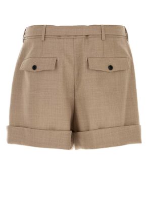 Saint Laurent Avec Bermuda Shorts - Beige