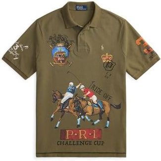 Polo Ralph Lauren Polo imprim&eacute; &agrave; manches courtes en coton