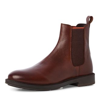 Marco Tozzi by Guido Maria Kretschmer Herren Chelsea Boots aus Leder Elegant, Braun (Cognac), 41