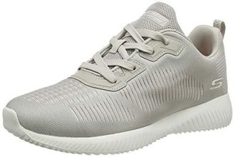 Skechers adidas Femme Bobs Squad Basket, Bordure Rose en Maille Gris Clair, 41 EU