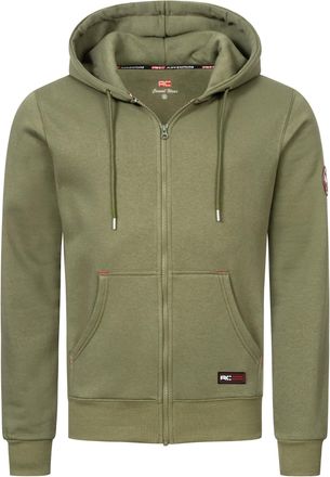 Rock Creek Herren Kapuzenpullover mit Rei&szlig;verschluss Pullover Hoodie Kapuzenjacke Sweatshirt Kapuzensweatjacke Kapuzenpulli H-387 Duneklgr&uuml;n 5XL