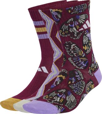 adidas Womens 3er-Pack Socken Farm Multicolor/Multicolor/Amazon Red 46-48