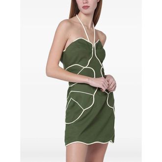 Farm Rio Cutout Halterneck Dress
