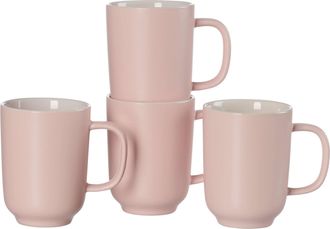 Ritzenhoff & Breker Kaffeebecher-Set Jasper, 4 Stück (1er Pack), Rosa