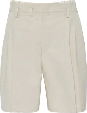 Maison Margiela Homme, Shorts, Beige, Taille: M Pleated Shorts