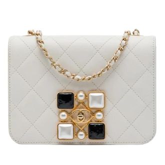 Chanel Pre-owned Vintage Flap Bag - - Pre-owned - Damen - Wei&szlig; - ONE SIZE