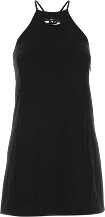 Diesel Femme, Robes, Noir, Taille: 44 FR Stretch Twill Mini Dress