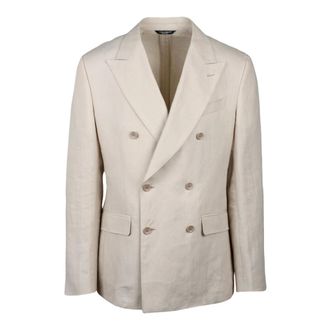 Dolce & Gabbana Homme, Costumes, Beige, Taille: L Doppiopetto Jacket