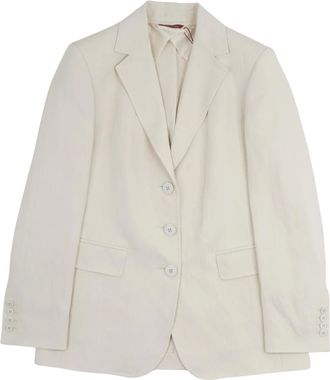 Max Mara Femme, Vestes, Blanc, Taille: 38 FR Giove Blazer