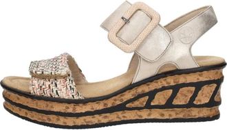 Rieker Femme, Chaussures, Beige, Taille: 39 EU Sandales Plates