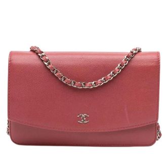 Chanel Pre-owned Wallet On Chain - - Pre-owned - Damen - Rot - ONE SIZE