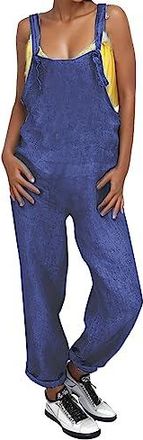 Generic Salopette grande taille 2026 - Combinaison d&eacute;contract&eacute;e pour femmes - Combinaison ample pour femme, noir fonc&eacute;, 5XL