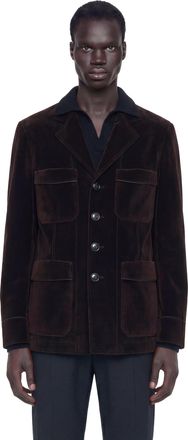 Tom Ford Washed Flocked Tricotine Jacket