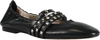 John Richmond Femme, Chaussures, Noir, Taille: 40 1/2 EU Ballerine &eacute;l&eacute;gante avec d&eacute;tail tress&eacute; distinctif
