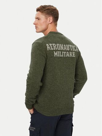 Aeronautica Aeronautica Militare Pullover 262MA1645UL00924 Khakifarben Regular Fit