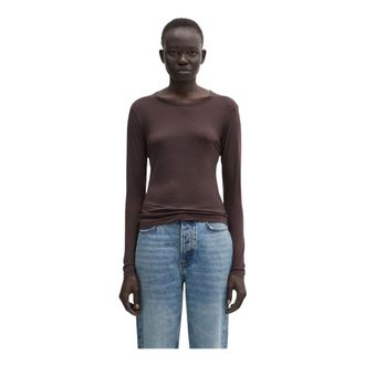 Anine Bing Sylvie Tee - - Tops - Damen - Braun - M