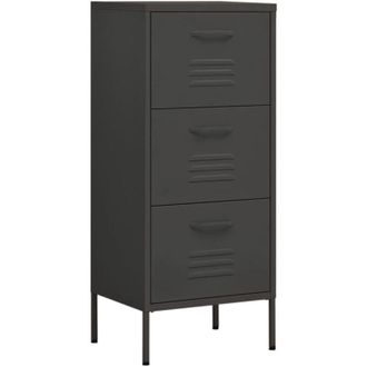 vidaXL Armoire de rangement Anthracite 42,5x35x101,5 cm Acier