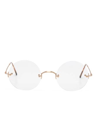 Lunor Rahmenlose Classic Rund M Brille - Gold