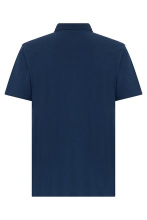 Valentino Garavani Mens Polo Shirt Piqu&eacute; Cotton Blue T-shirts And Polos