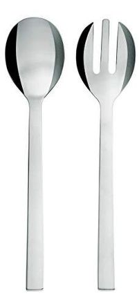 Alessi Santiago Salatbesteck, Edelstahl, 8 x 29.5 x 5 cm