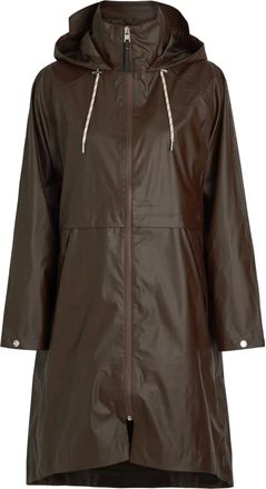 Varley manteau zipp&eacute; Kirsten &agrave; capuche - Marron