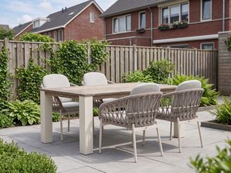 Bellagio la vita attrattiva Bellagio Cupello/ROUGH-X 180 cm Gartenm&ouml;bel-Set 5-teilig