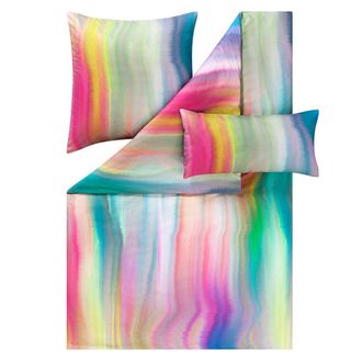ESTELLA Bettw&auml;sche Running Colour Multicolor - Mako Satin (1 x 40x80 + 1 x 80x80 + 1 x 155x220 cm)