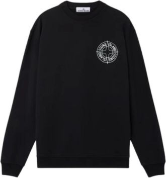 Stone Island Homme, Sweatshirts et sweats &agrave; capuche, Noir, Taille: L SweaT-shirt