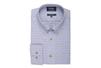 Bexley Benett - Chemise homme gris clair et bleu