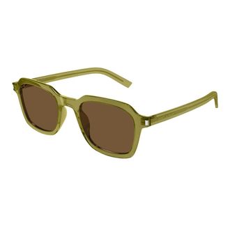 Saint Laurent Schlanke gr&uuml;ne transparente Sonnenbrille - - Accessories - Herren - Gr&uuml;n - 49 MM