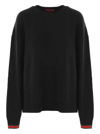 Gucci Sweatshirt mit tiefen Schultern - Schwarz