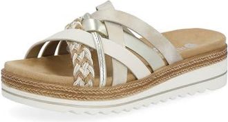 Remonte Mules pour femme D0Q50, pantoufles, semelle lâche, métallisé 90, 39 EU