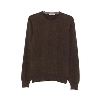 La Fileria Rundhals-Pullover - - Knitwear - Herren - Braun - XL