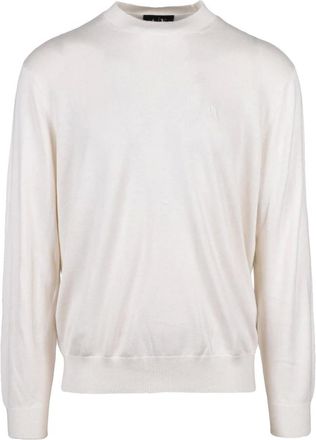 A|X Armani Exchange Homme, Pulls, Blanc, Taille: L Maglioncino Girocollo