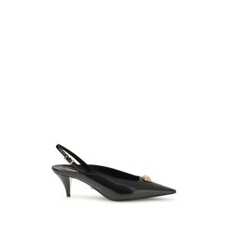 Versace Femme, Chaussures, Noir, Taille: 38 EU Escarpins Slingback La Medusa