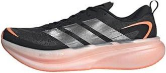 adidas Homme Supernova Glide Running Shoes, Core Black/Iron met./Lucid Orange, 42 2/3 EU