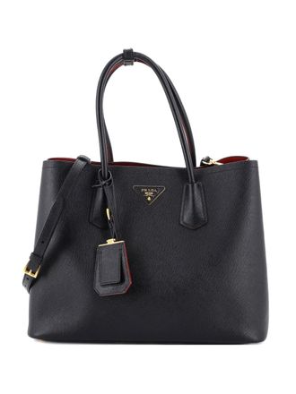 Prada Cuir Double Saffiano Leather Large tote bag - Schwarz