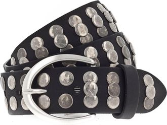 Vanzetti Hollywood Boulevard 35mm Full Leather Belt W105 Black