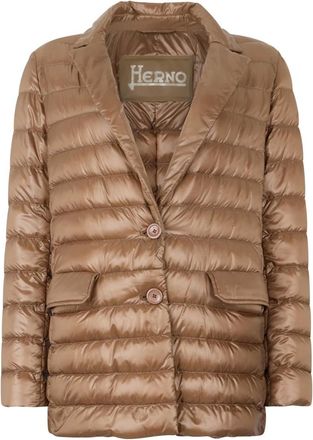 Herno Femme, Vestes, Brun, Taille: 38 FR Veste Rembourr&eacute;e Matelass&eacute;e