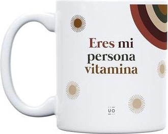UO Geschenktasse mit Botschaft Persona Vitamin, Geschenk f&uuml;r Freunde, 350 ml, Keramik