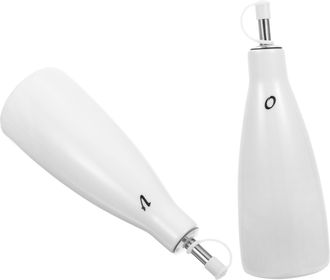 BESTONZON 2st Keramik-&ouml;l-essig-kanne &Ouml;l- Und Essigflaschen Aus Keramik Oliven&ouml;l &Ouml;lflasche Mit Ausgie&szlig;er Essig Ausgie&szlig;er Flaschen Metallso&szlig;e Bbq-sauce-flaschen E