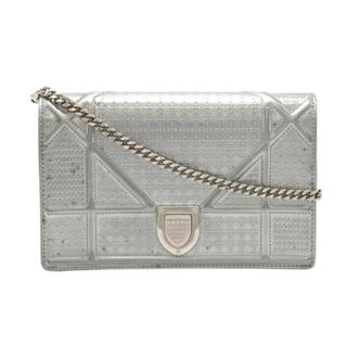 Dior Pre-owned Vintage Leder Crossbody Bag - - Pre-owned - Damen - Grau - ONE SIZE