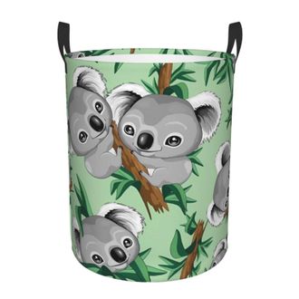 Generic S&uuml;&szlig;er Koala Korb W&auml;sche Rund W&auml;schesammler Stehender W&auml;schebeh&auml;lter F&uuml;r Lagerung Schlafzimmer Decken