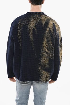 Maison Margiela MM0 Zip-Pullover Aus Wolle Mit Beschichteten Details Maison Margiela