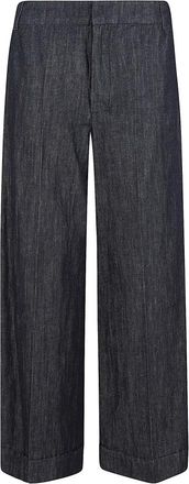 Max Mara Femme, Pantalons, Bleu, Taille: 36 FR Pantalone in denim Melodia
