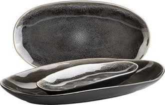 Mäser 934070 Serie Niara Organic, modernes Plattenset für 4 Personen in aufregendem Vintage Look, 3-teiliges Platten Set mit besonderer Glasurkombination in