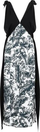 Bottega Veneta Femme, Robes, Multicolore, Taille: 34 FR Printed Silk Long Dress