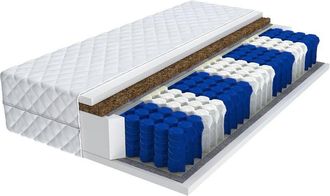 FDM Matratze vida H3 7 Zonen 100x200 Premium Taschenfederkern federkern kokos 17cm